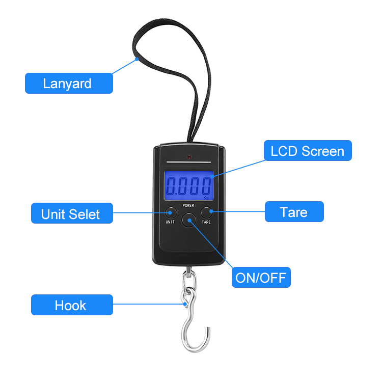 Mini Portable Digital Fish Weiging Scale - Buy Electronic Fish Scale ...